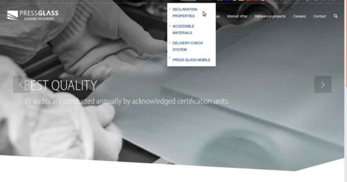 Press Glass launches new version of its website