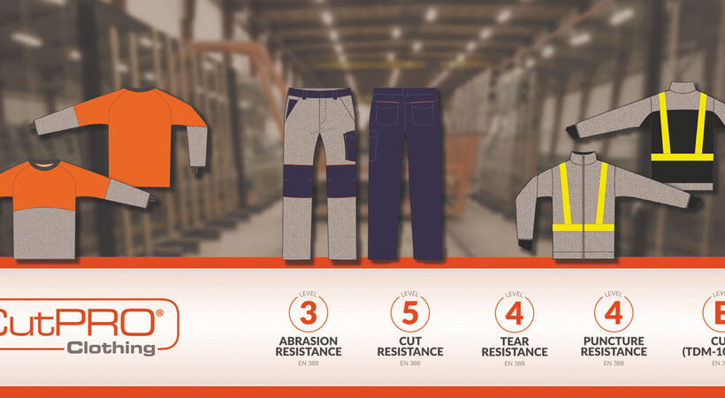 Clothing protection for the glassmaking industry
