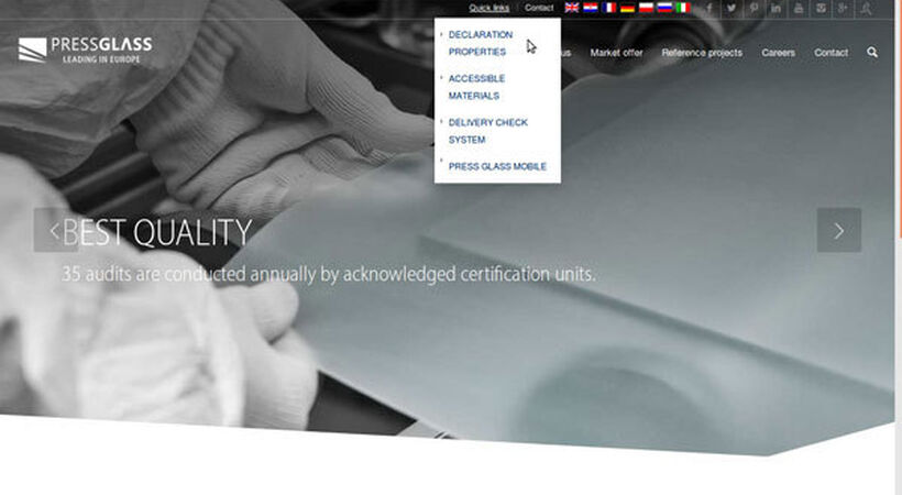 Press Glass launches new version of its website